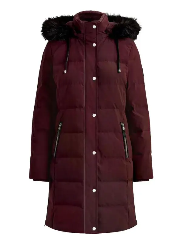 Ralph Lauren Faux-fur-trim Puffer Jacket - Red