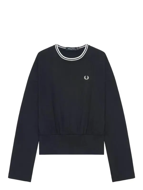 Fred Perry Laurel Wreath Gathered T-shirt - Blue