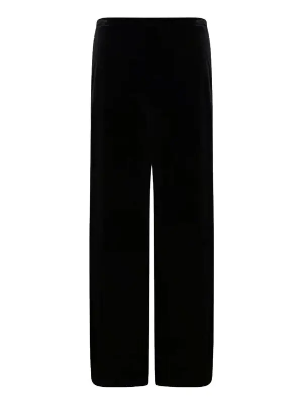 Alberta Ferretti Velvet Palazzo Pants - Black