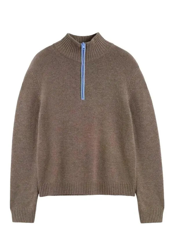 Chinti & Parker Quarter-zip Sweater - Brown