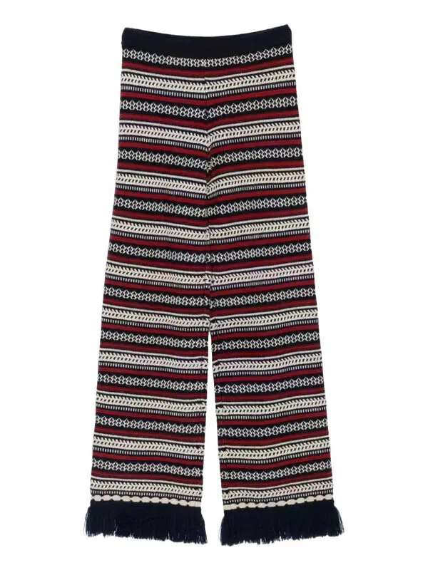 Guest In Residence Western Stripe-knit Trousers - Neutrals