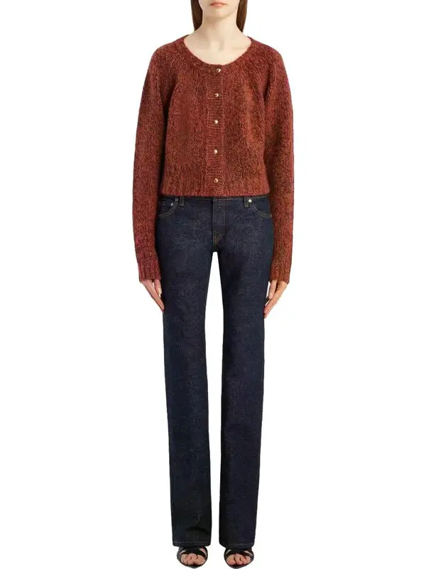 Khaite Niels Cardigan In Cherry - Red