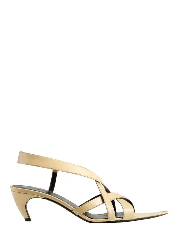 Khaite Sadie Kitten Heel Sandals - Neutrals