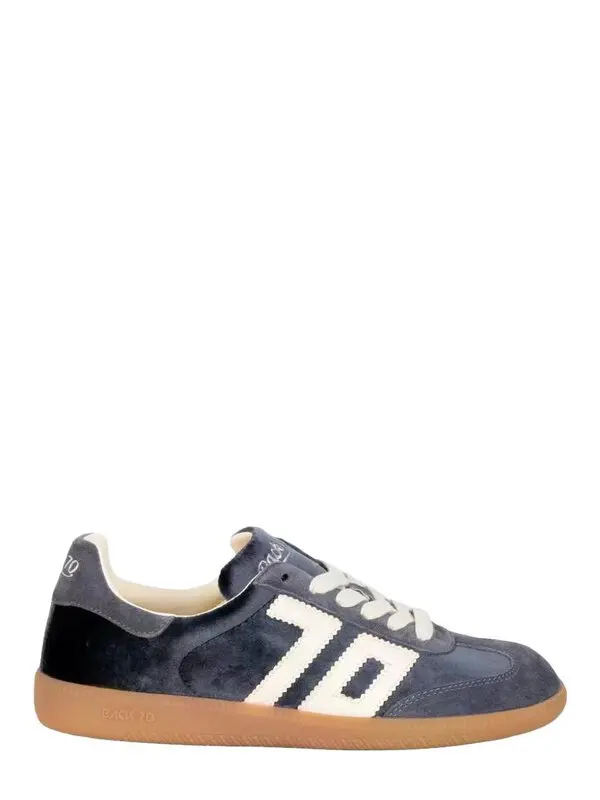 BACK 70 Logo-patch Panelled Sneakers - Blue