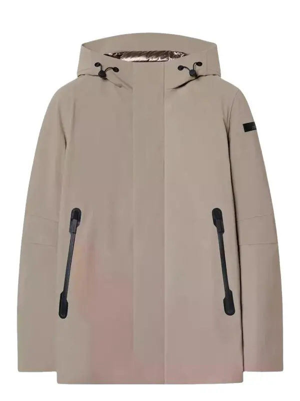RRD Hooded Zip-fastening Coat - Neutrals