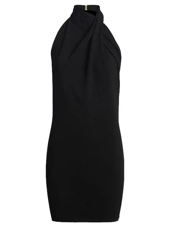 Balmain Flowing Jersey Open-back Dress - Black