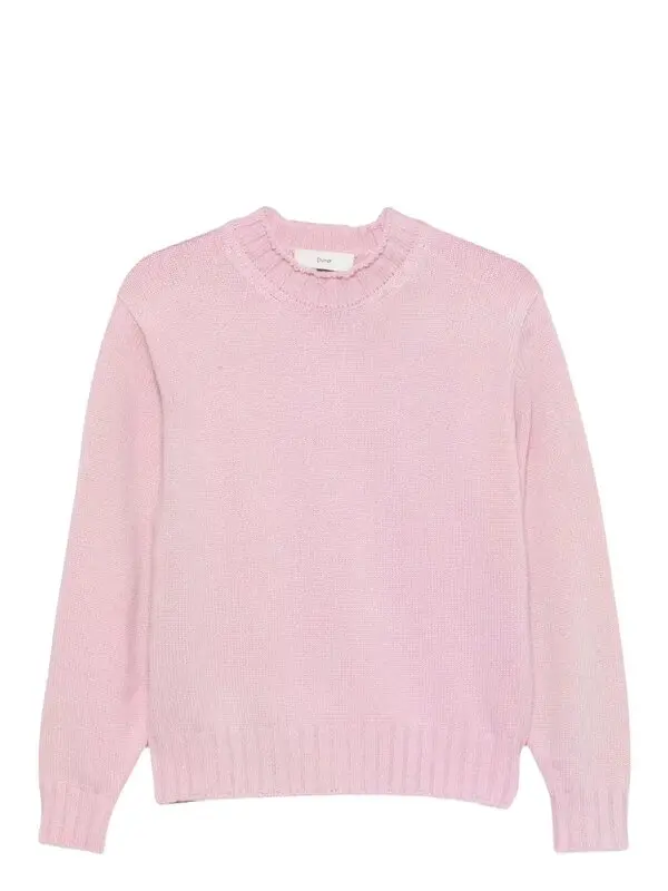 DUNST Crew Neck Long-sleeve Sweater - Pink