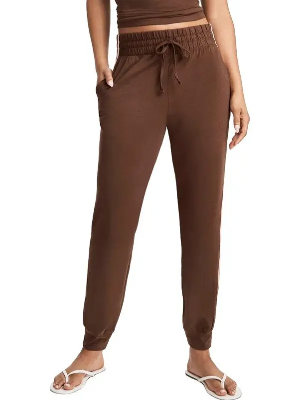 JOCKEY Organic Cotton Stretch Jogger - Currant Heather