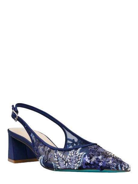 Betsey Johnson Myron Slingback Pump - Navy