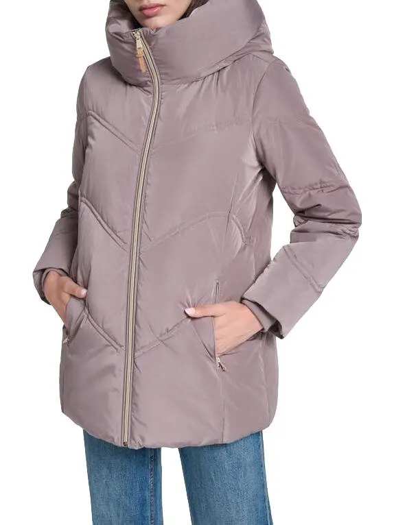 Cole Haan Water Repellent Down & Feather Fill Puffer Jacket - Cashew