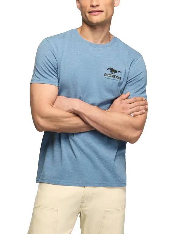 Lucky Brand Mustang Graphic Tee - Copen Blue