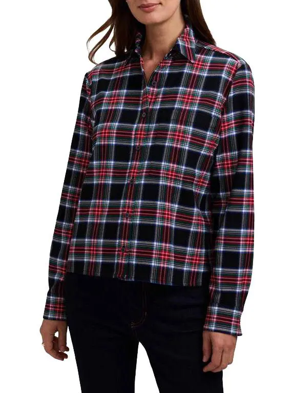Foxcroft Jodie Plaid Button-up Shirt - Red/multi