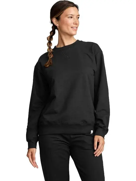 JOCKEY Unwind Lounge Crew Sweatshirt - Black