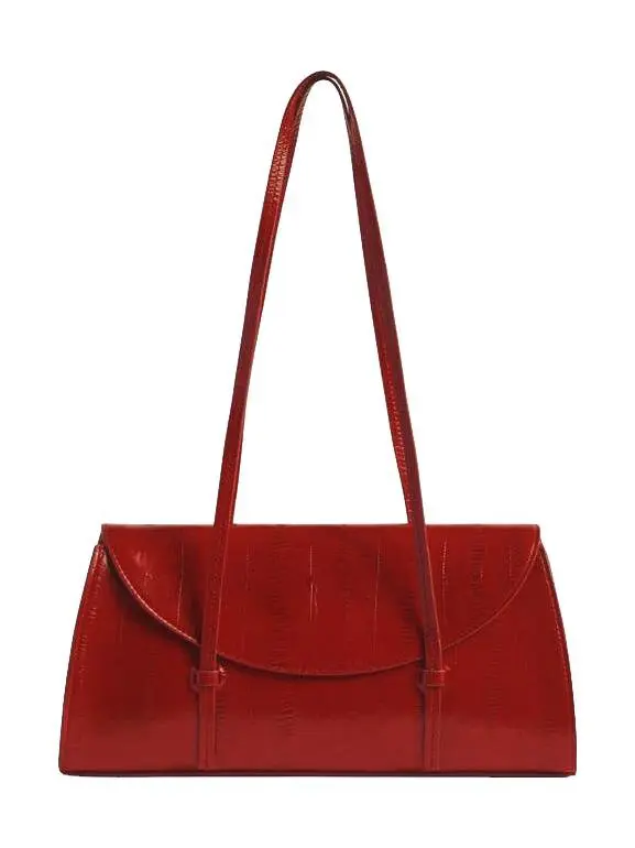REFORMATION Elena Leather Shoulder Bag - Ladybug Eel