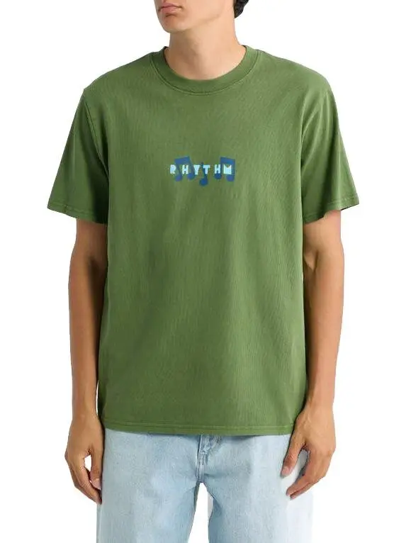 RHYTHM Radio Sounds Vintage Graphic Tee - Dill