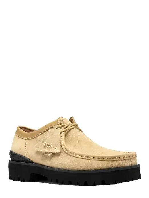 Clarks Walla Yukoner Moc Toe Lace Up - Maple Combi Sde