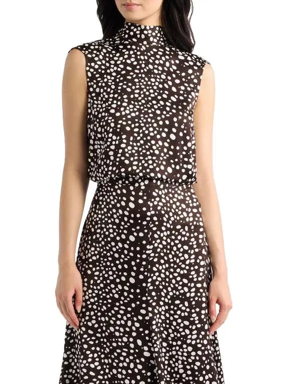 BOSS Dot Sleeveless Blouse - Mole Dot