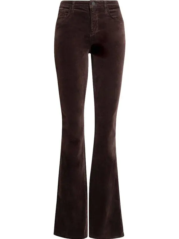 L'Agence Stevie High Waist Straight Leg Jeans - Dark Java