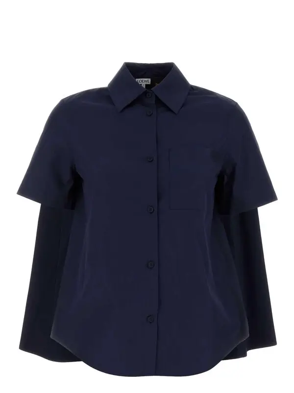 Loewe Navy Poplin Paula S Ibiza Shirt - Blue