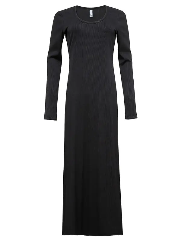 AUDREY VALLENS Miss Av Rib Dress - Black