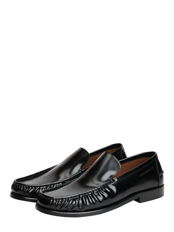 Tommy Hilfiger Shiny Leather Loafer - Black