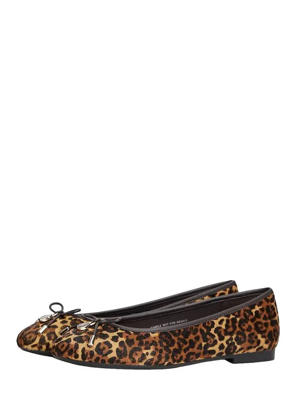 Tommy Hilfiger Leopard-print Calf Hair Ballet Flat - Cheetah Print