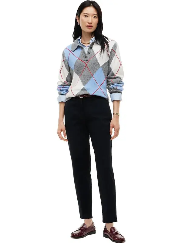 Tommy Hilfiger Stretch Gabardine Slim Straight Pant - Black