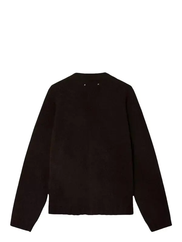 GOLDEN GOOSE Cardigan In Casentino-effect Wool - Brown