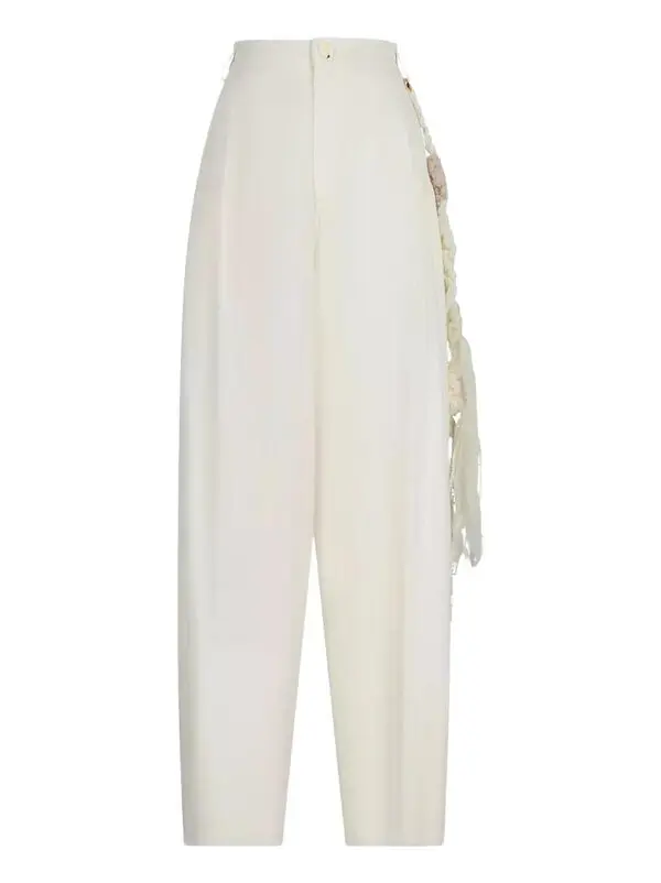 DARKPARK Phebe Wide-leg Trousers - White
