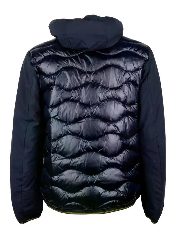 BLAUER. Quilted Hooded Jacket - Blue