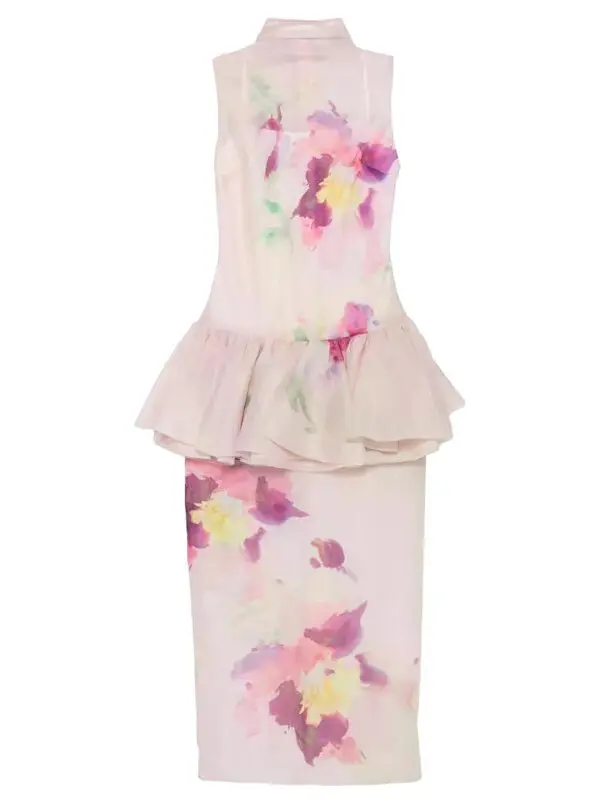 Aje Arlina Ruffled Floral-print Gown - Pink