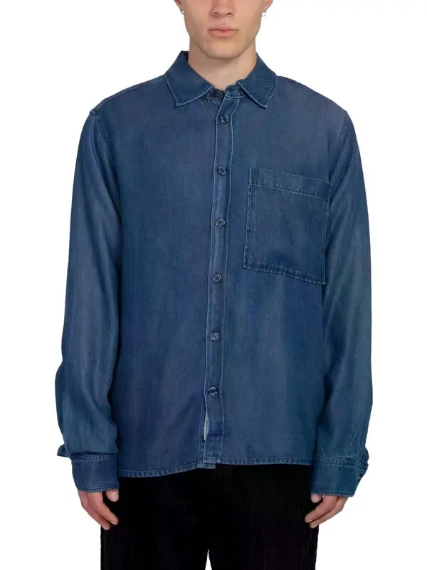 MINIMUM Ace Patch-pocket Shirt - Blue