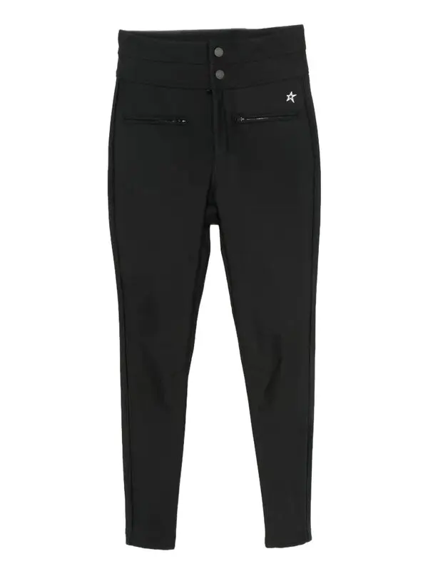 Perfect Moment Aurora Logo-embroidered Skinny Trousers - Black