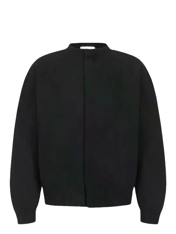 AMOMENTO Rounded-sleeve Cardigan - Black