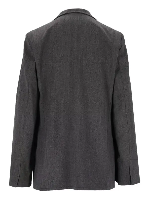 Dusan Herringbone Blazer - Grey