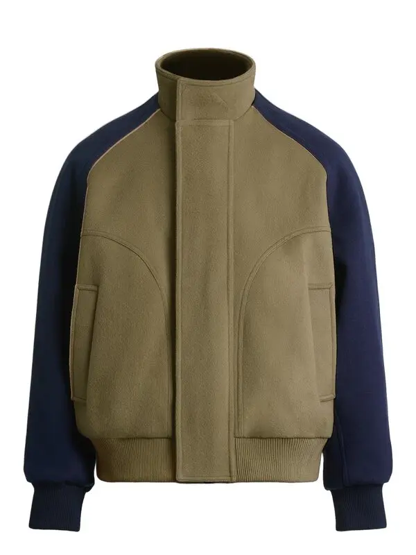 Balmain Embroidered Vintage Bomber Jacket - Khaki