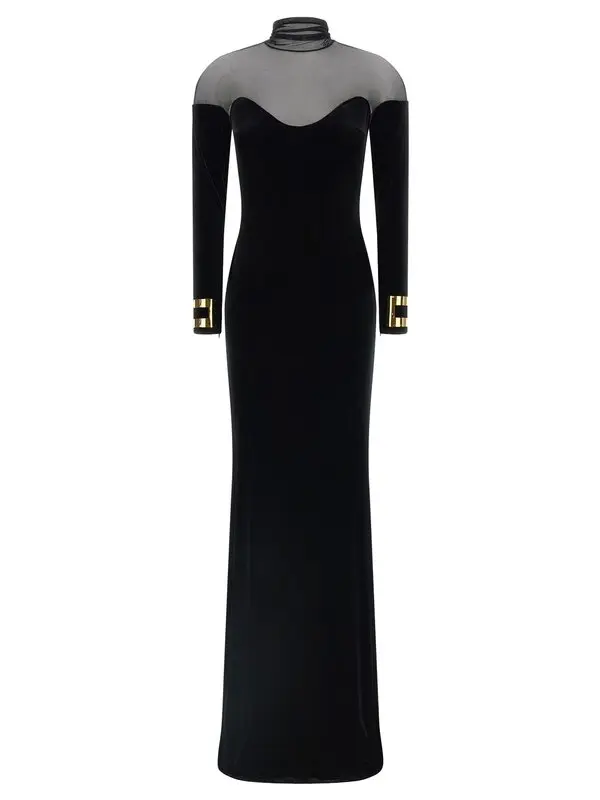 Elisabetta Franchi Red Carpet' Dress - Black