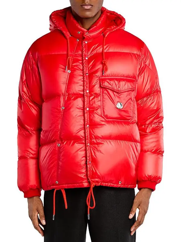 Moncler Karakorum Hooded Down Puffer Jacket - Candy Apple