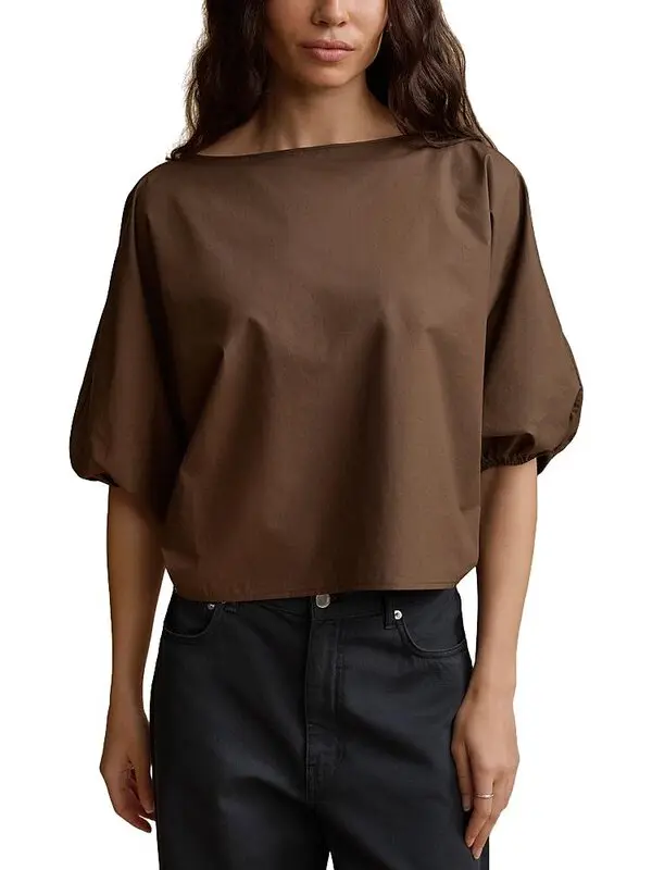 Jenni Kayne Float Cotton Dolman Sleeve Top - Bronze