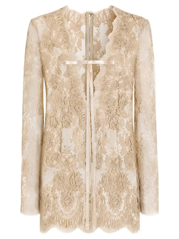 Dolce & Gabbana Lace Dress - Beige