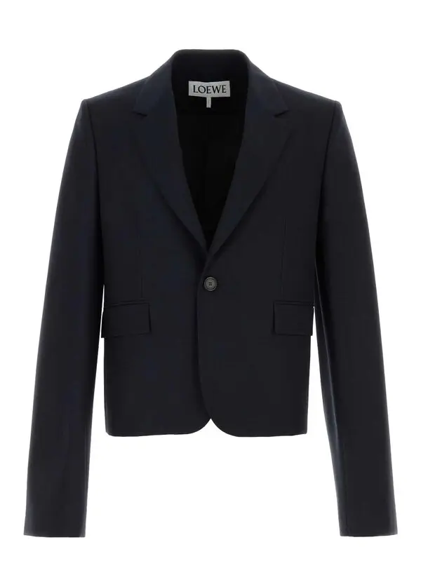 Loewe Midnight Wool Blazer - Blue
