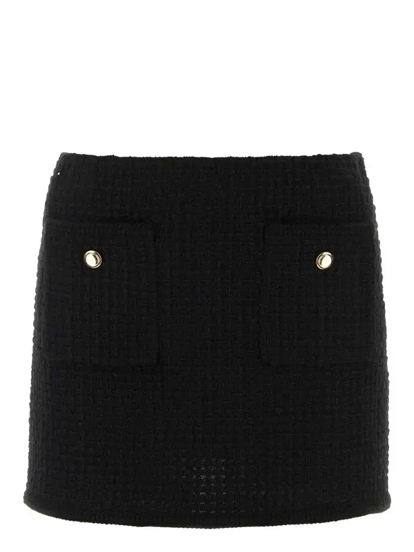 Miu Miu Boucle Mini Skirt - Black