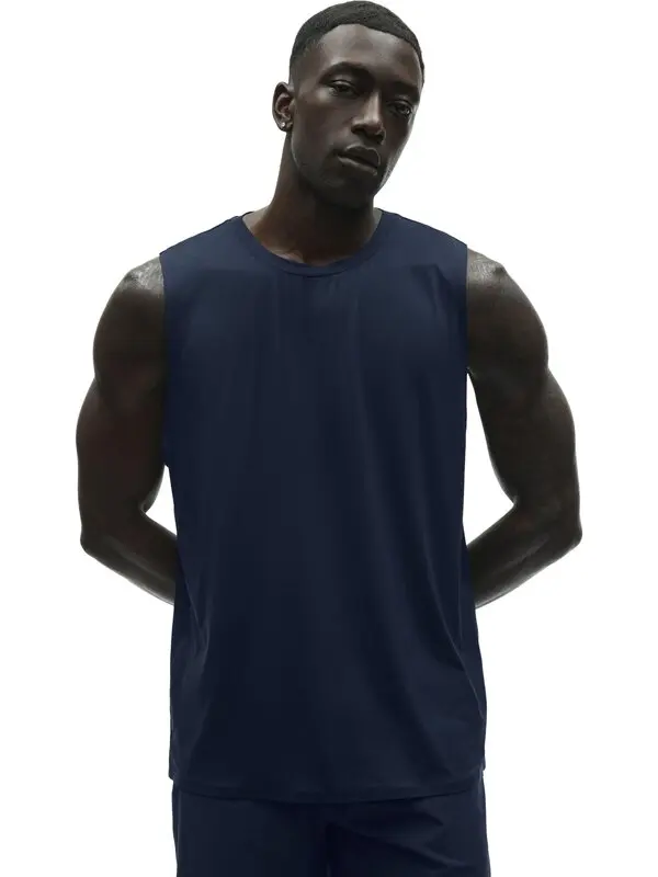 Alo Yoga Idol Muscle Tank Top - Navy