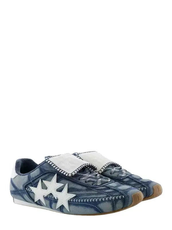 Amiri Pacific Flat Patchwork Sneakers - Blue