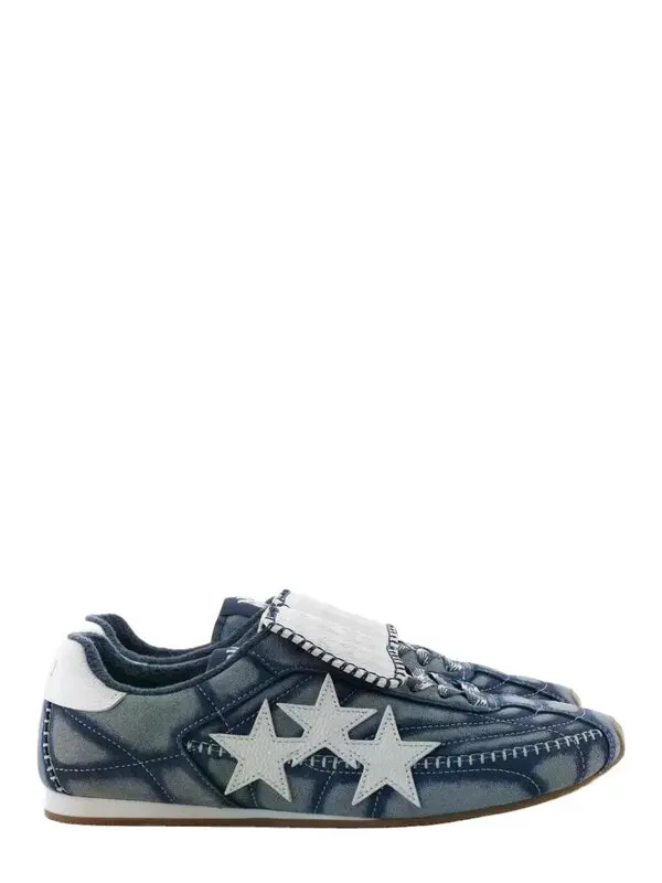 Amiri Pacific Flat Patchwork Sneakers - Blue