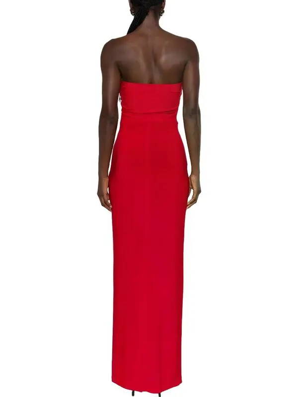 Norma Kamali Strapless Maxi Dress - Red