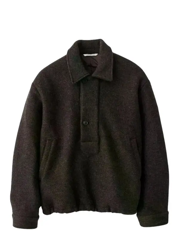 A KIND OF GUISE Plan Button-placket Pullover Jacket - Brown