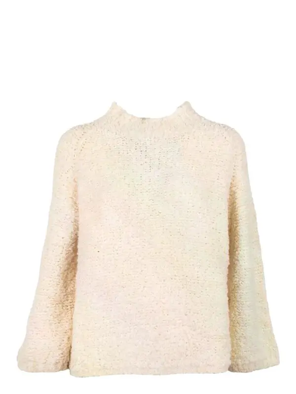 VICARIO CINQUE Bouclé-knit Raglan-sleeve Sweater - Neutrals