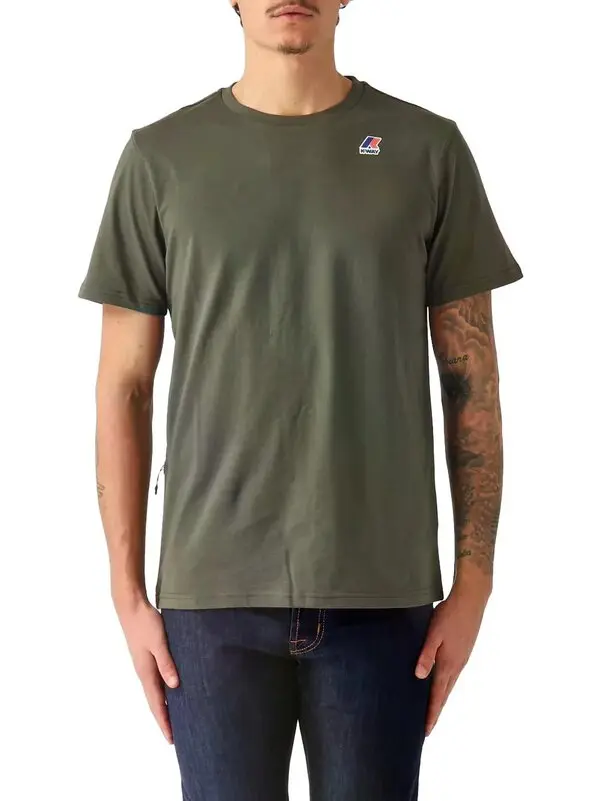 K-WAY Leonide Logo-patch T-shirt - Green