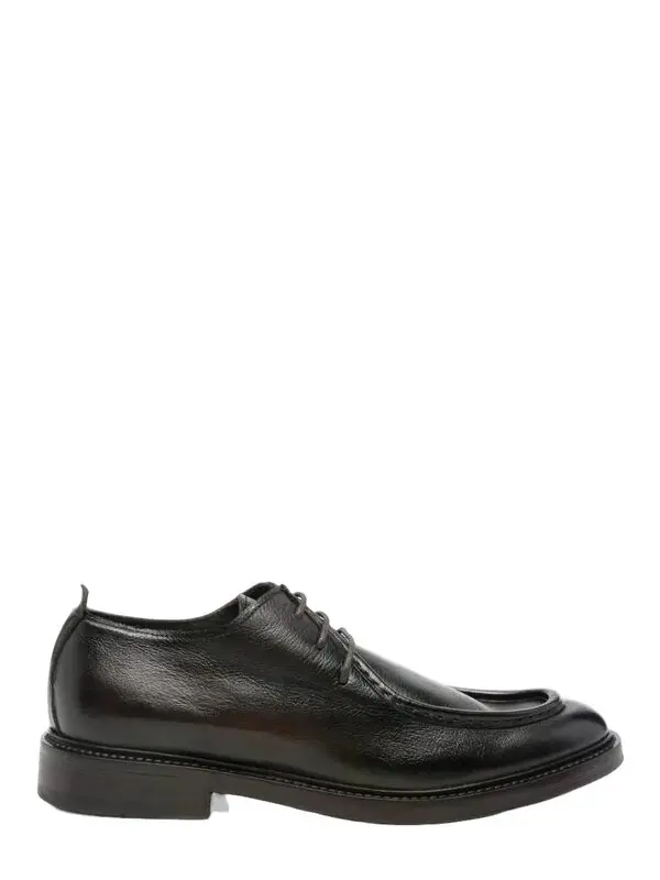 FRATELLI RENNELLA Lace-up Leather Loafers - Brown